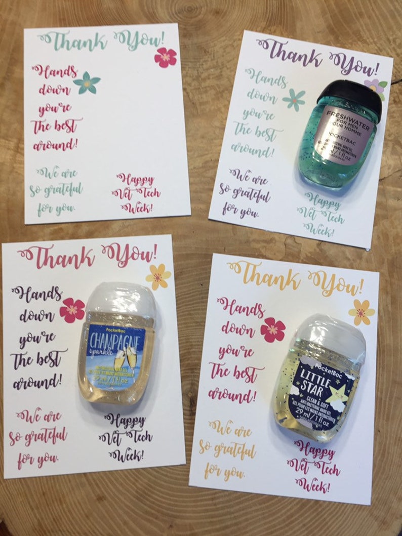 Vet Tech Week Appreciation Thank You Cards for Hand - Etsy