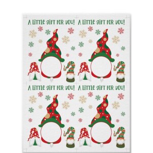 Christmas Gnomes Play Doh Gift Card Printable, a Little Gift for You ...