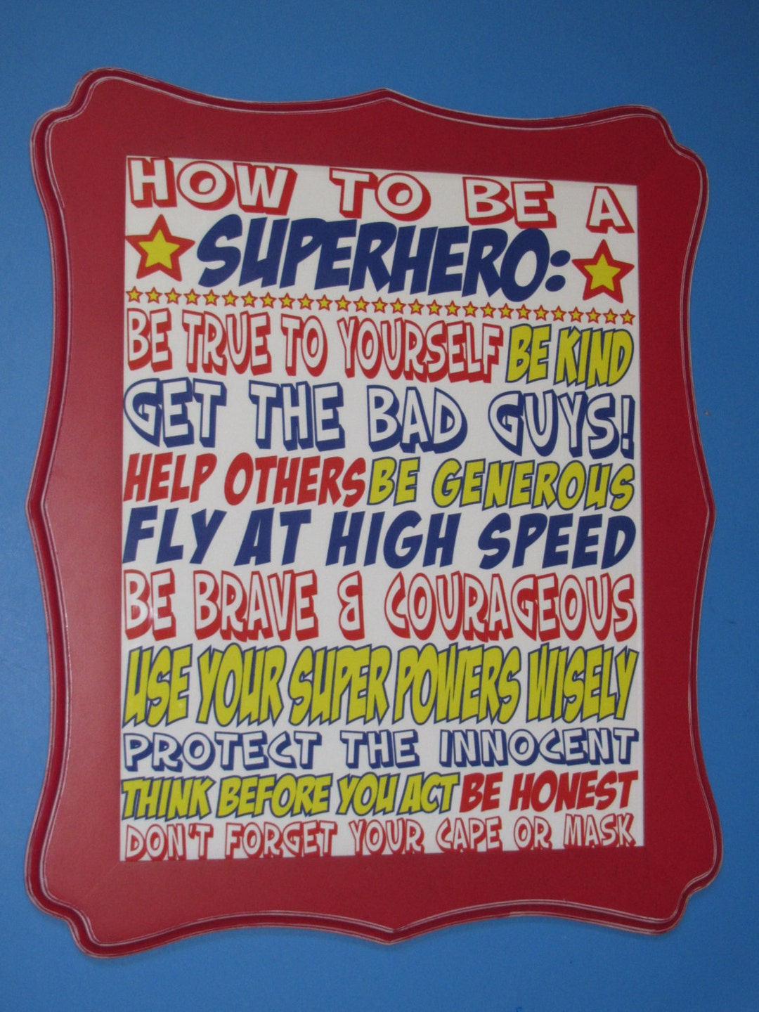 How to Be A Superhero, 11"x14" Print, Instant Download, Printable, Art ...