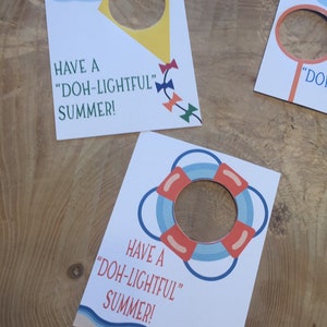 Summer, End of the Year Gift, Play Doh Gift Card Printable, Teacher ...