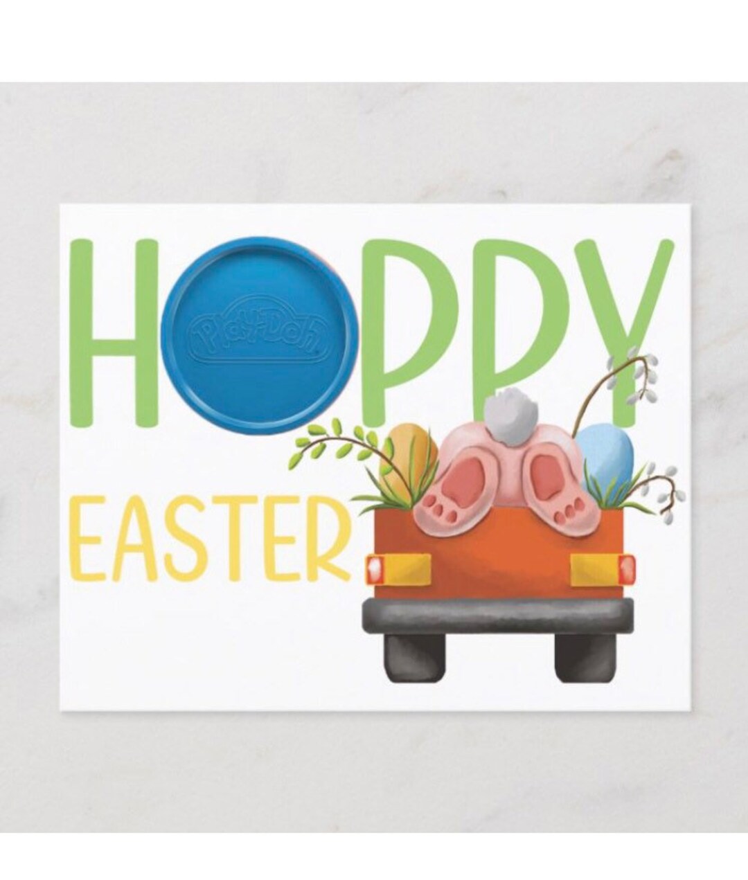 Hoppy Easter Play Doh Gift Card Printable, Teacher, Student Gift ...