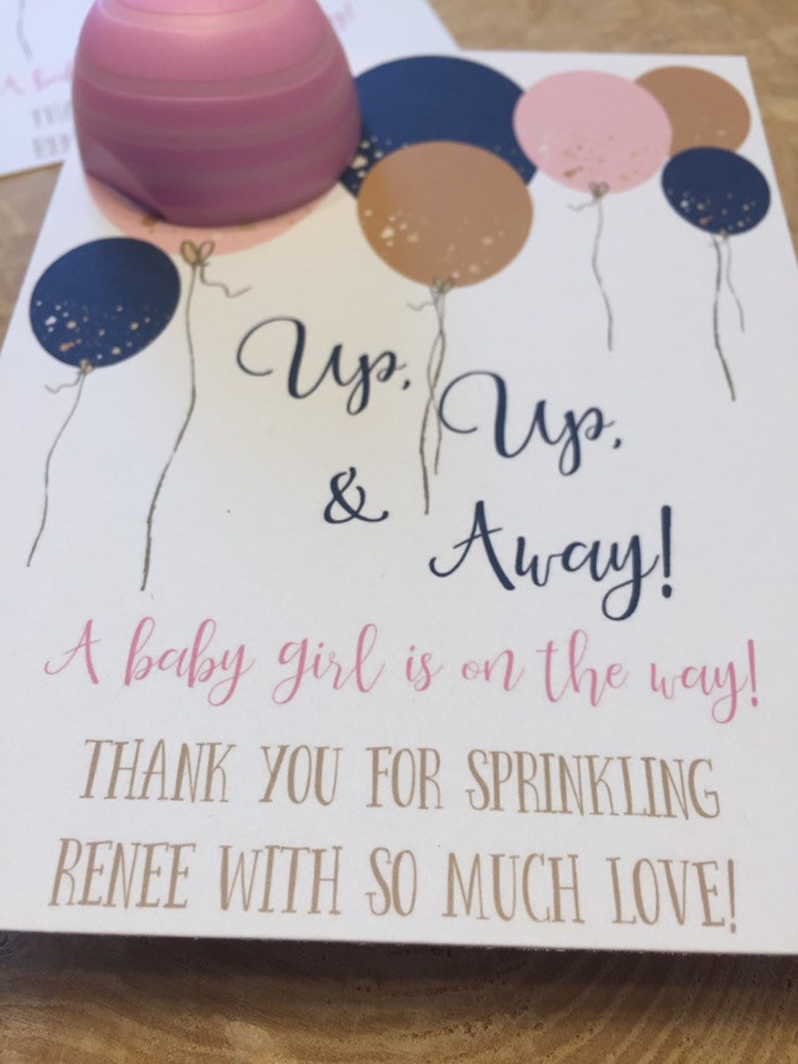 Up Up and Away A Baby Girl is on the Way Personalized Baby - Etsy