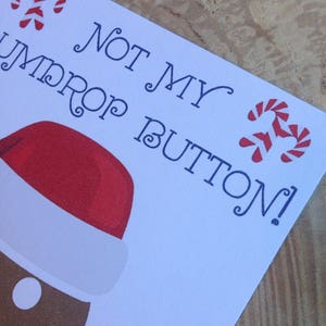 Gingerbread Man, Not My Gumdrop Buttons, Holiday, Christmas Cards for ...