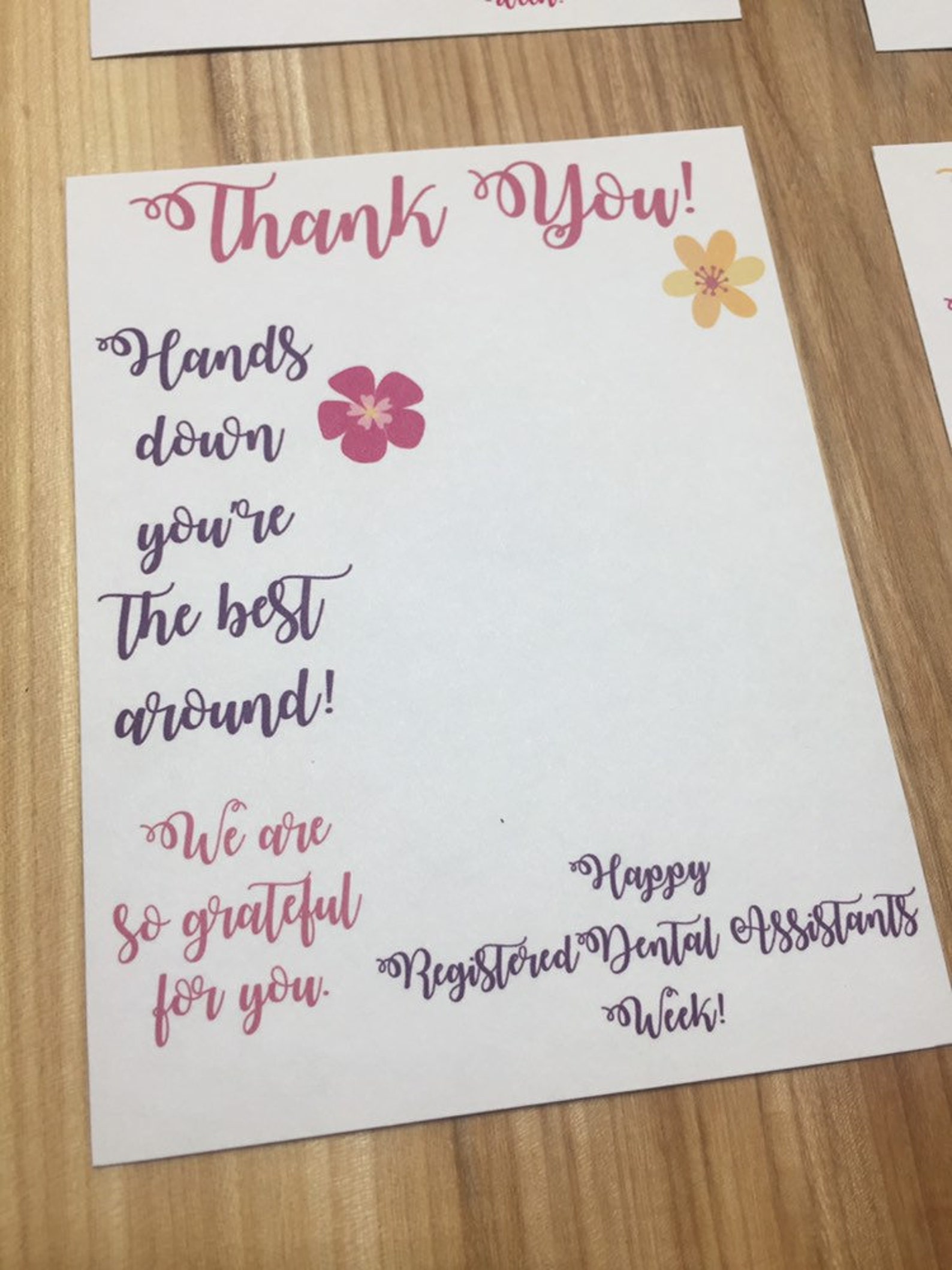 RDA Week Registered Dental Assistant appreciation thank you | Etsy