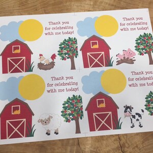 Farm Play Doh Gift Card Printable, Birthday Party Favor, Thank You ...