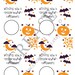 Halloween Play Doh Gift Card Printable, Pumpkin, Bats, Spider Web, Moon ...