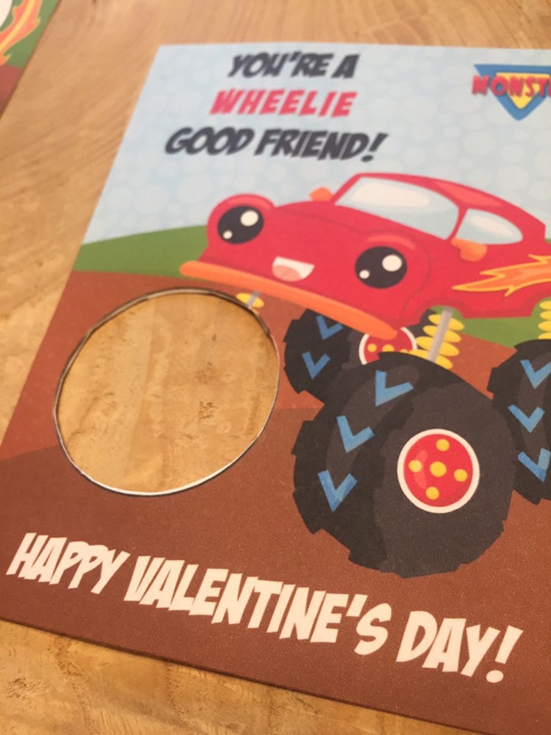 You're a Wheelie Good Friend Monster Truck Play Doh Favor - Etsy