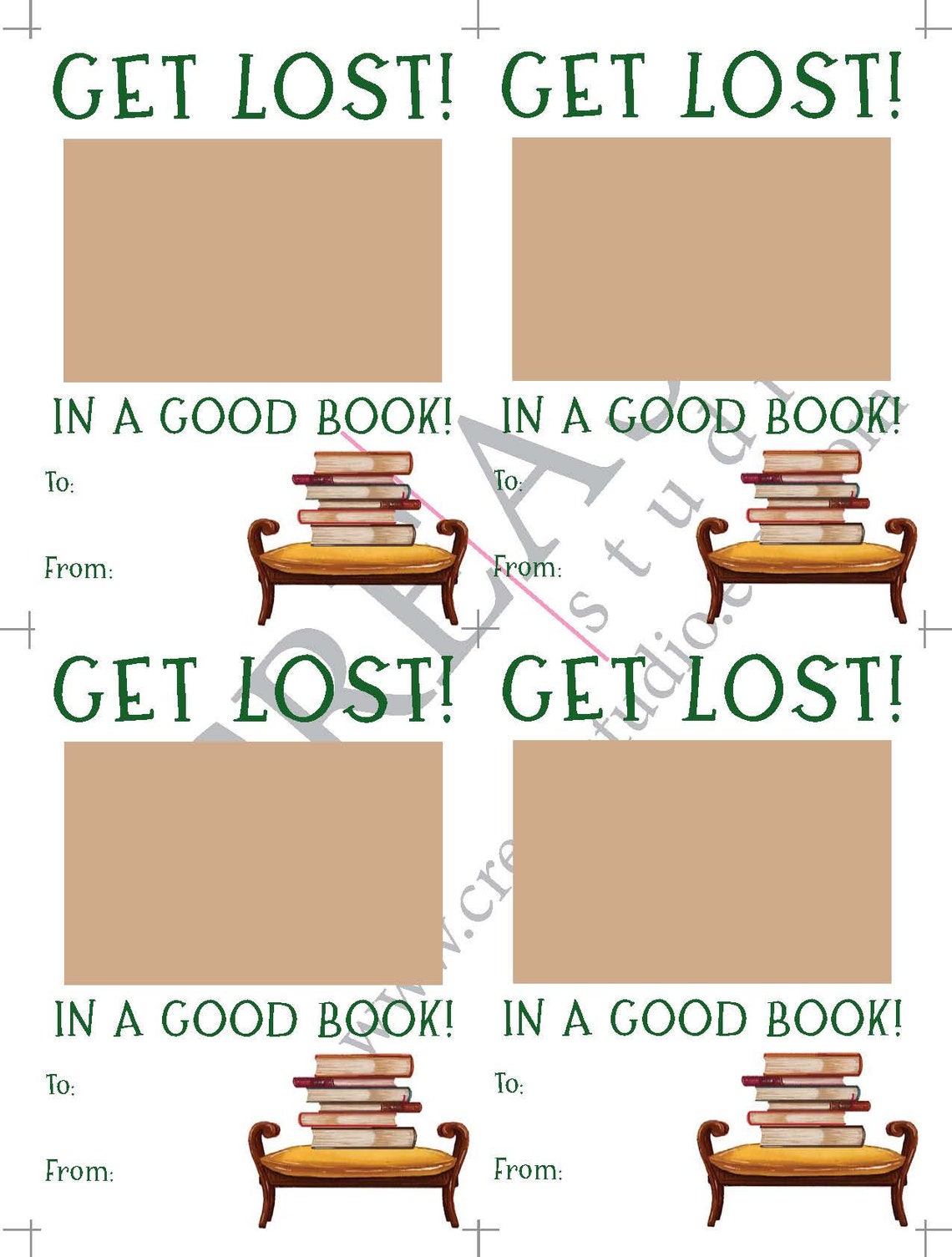 Get Lost in a Good Book Book Store Gift Card Holder - Etsy