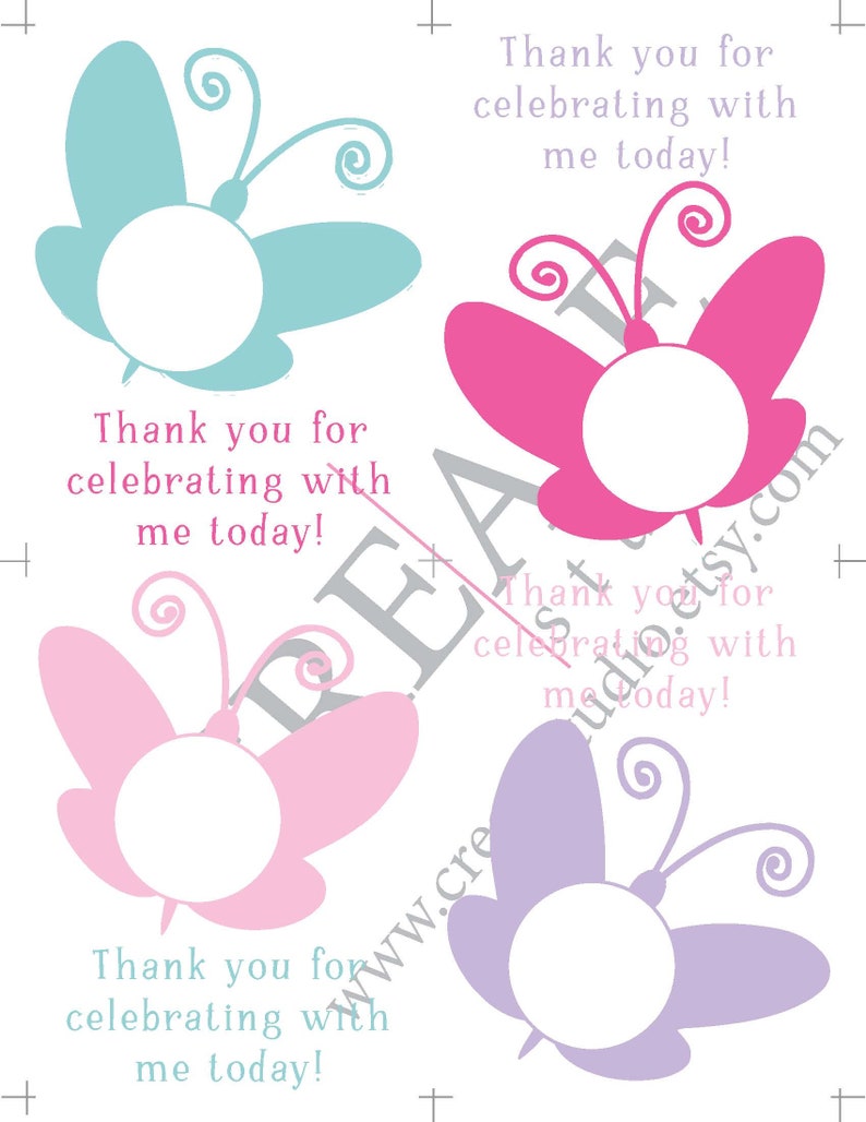 Butterfly Play Doh Gift Card Printable Birthday Party Favor | Etsy