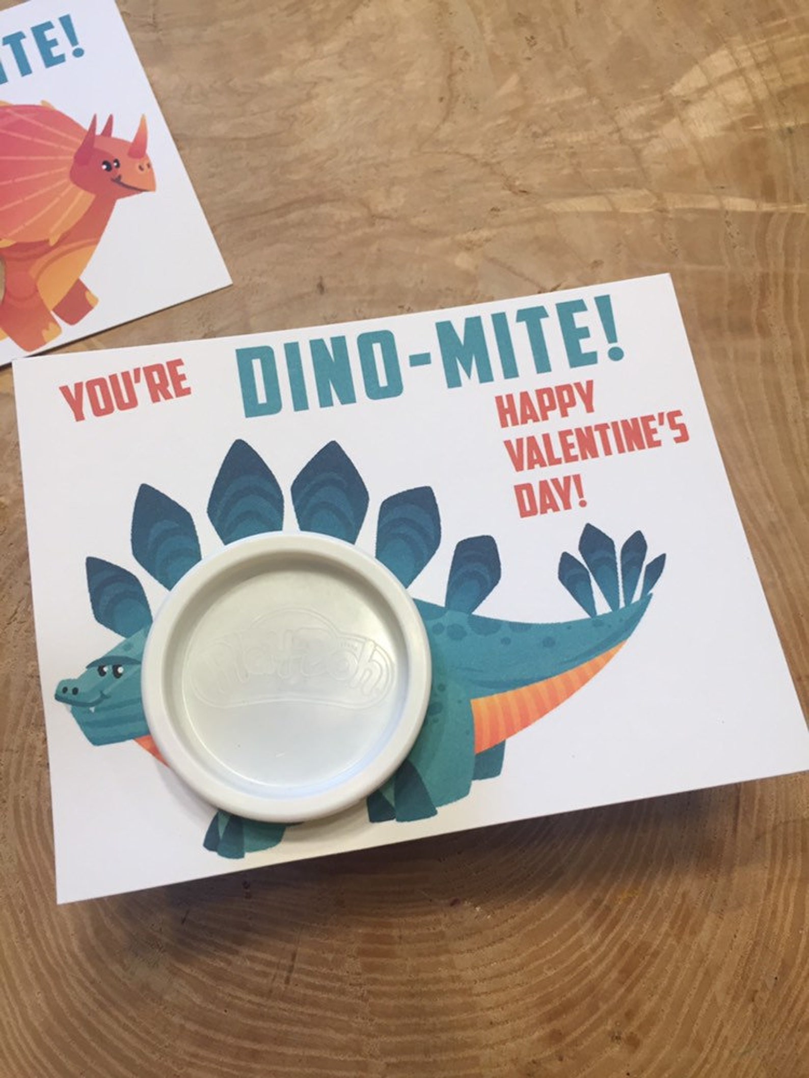 You're Dino-mite Dinosaur Play Doh Favor Card Printable | Etsy