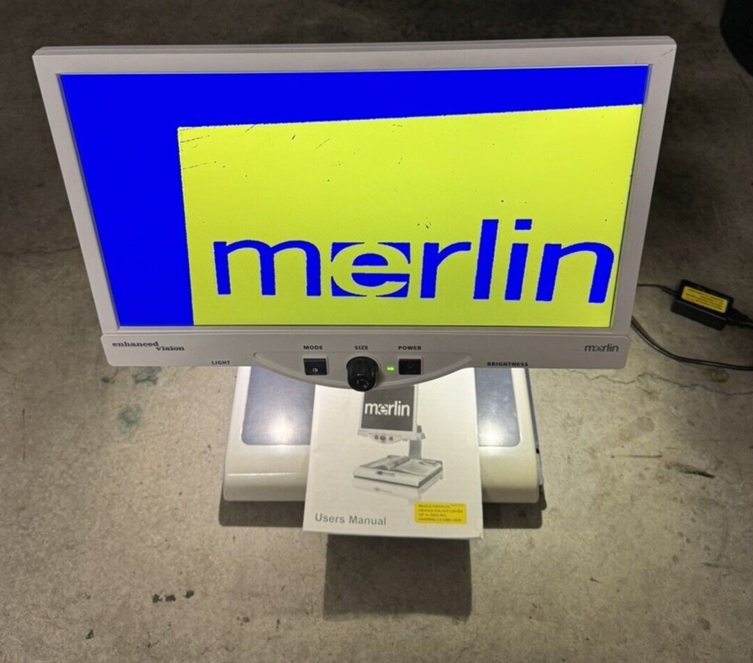 VINTAGE Enhanced Vision Merlin 19" LCD FLEX Low Vision Magnifier Reader ...