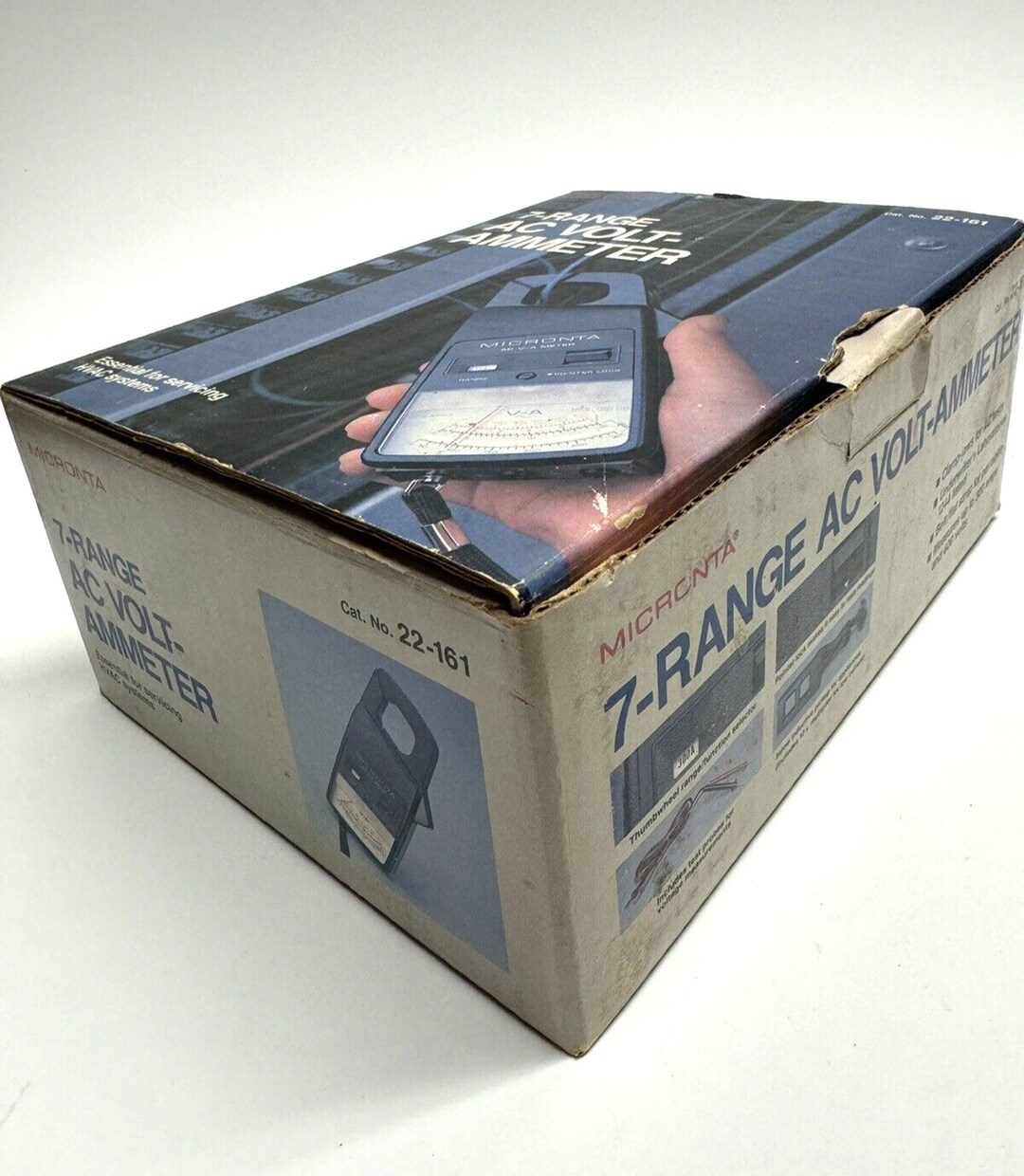 Vintage Micronta NOS AC V-A Clamp METER 22-161 W/ Inductive Pick up ...