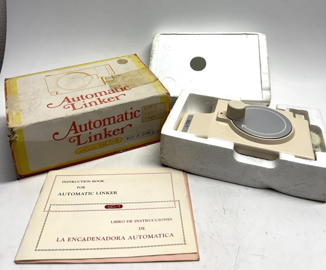 VINTAGE NOS Knitmaster SC1 Automatic Linker Silver Reed Knitting ...