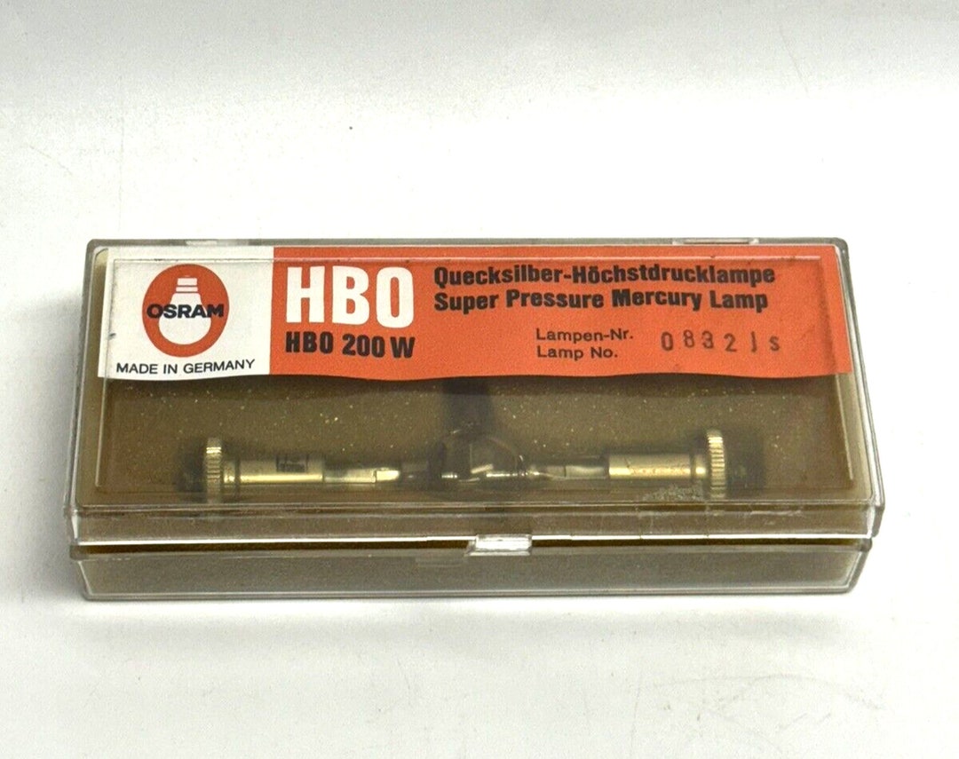 VINTAGE NOS Osram HBO Mercury Vapor Short Arc Lamp, Light Bulb, 200W L2 ...