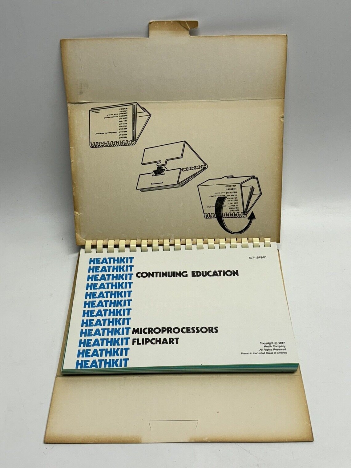 VINTAGE "rare" Heathkit Continuing Education Microprocessors Fllipchart ...