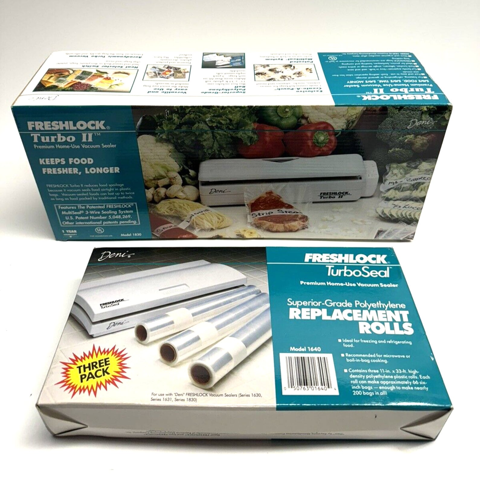 Vintage SEALED Deni Freshlock Turbo II 1830s Premium Food Saving Vacuum ...