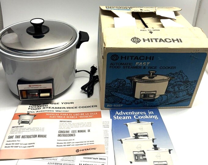 VINTAGE Hitachi Food Steamer Rice Cooker Model RD-508P - Etsy