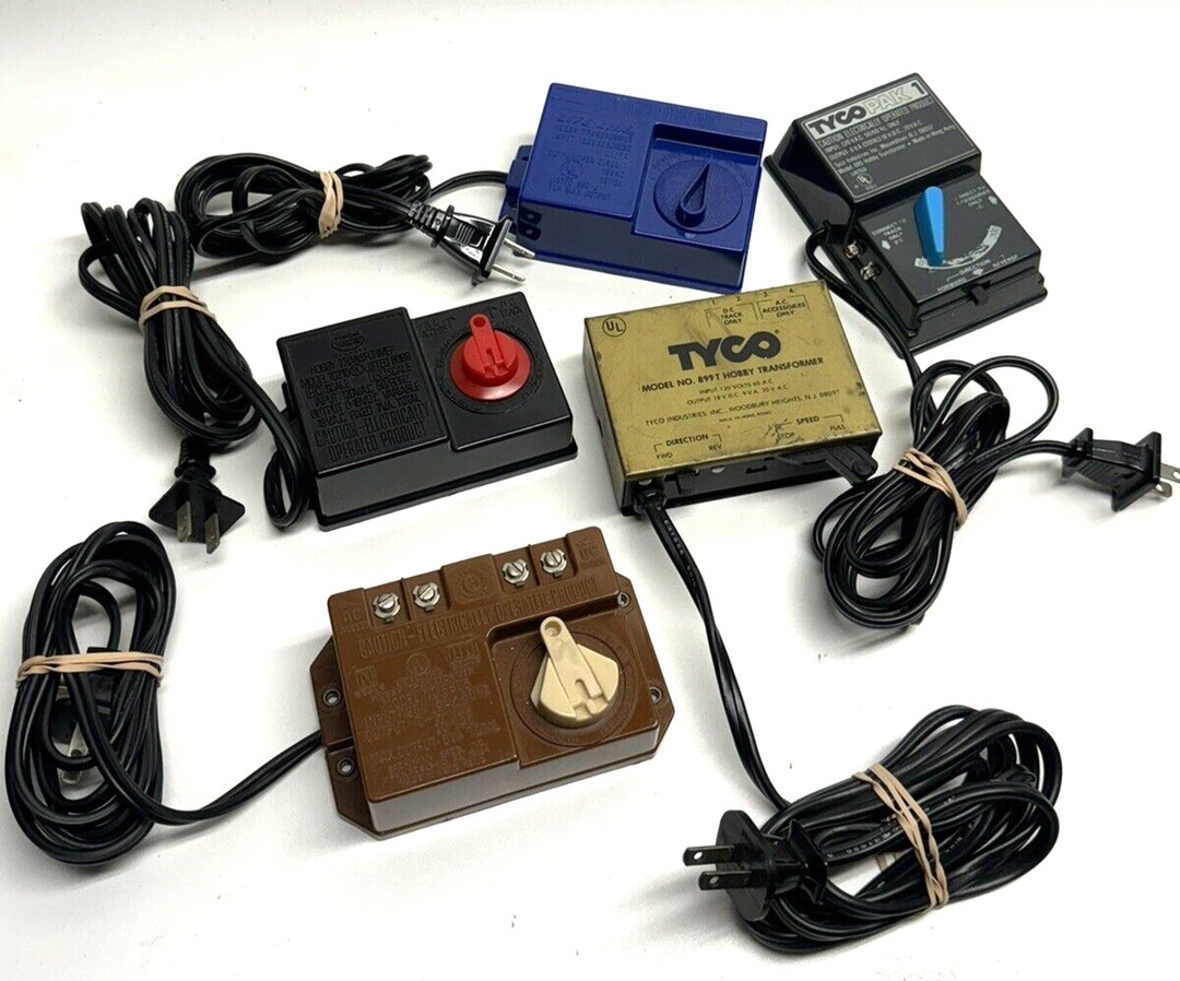 VINTAGE LOT of 5 Train Hobby Transformer Bachmann 6605, Tyco PAK 1 ...