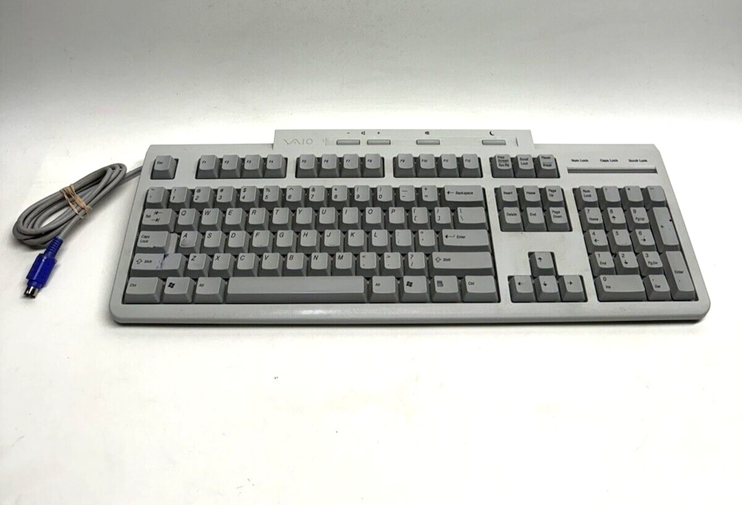 Vintage Sony Vaio PCVA-KB4P/U PS/2 Wired Computer Keyboard - Etsy