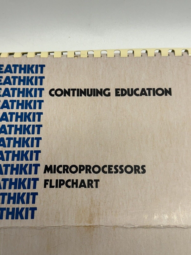 VINTAGE "rare" Heathkit Continuing Education Microprocessors Fllipchart ...