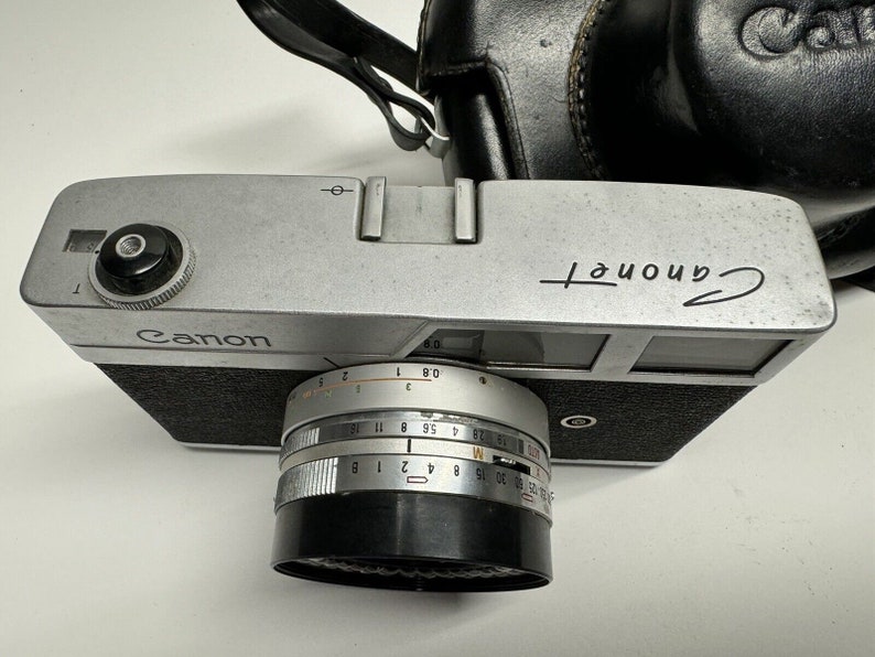 VINTAGE Canon Canonet 35mm Silver Point & Shoot Film Camera Made in ...