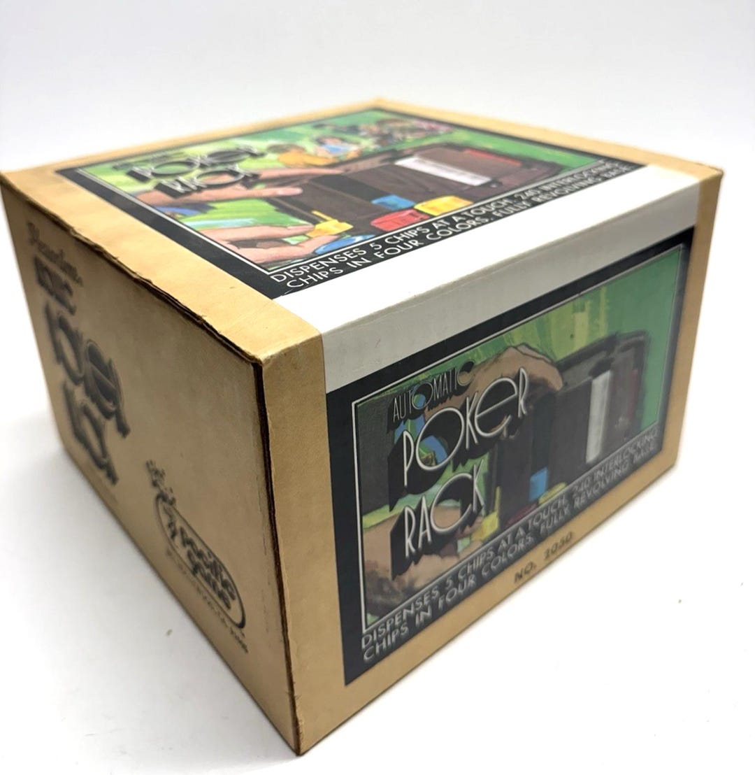 Vintage Sealed PACKAGE Pacific Game Pleasantime Automatic POKER RACK No ...