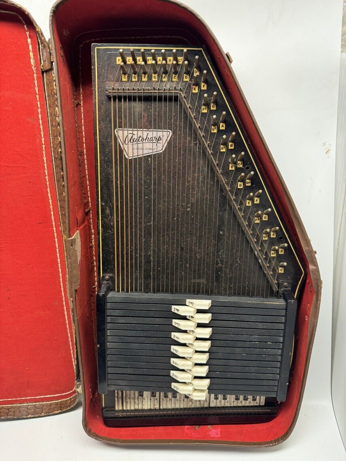 VINTAGE Oscar Schmidt Autoharp 15 Chord 36 String W/original Case - Etsy