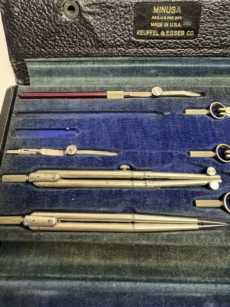 Vintage Keuffel & Esser Co. MINUSA SERIES DRAFTING Set 795 1/2 - Etsy
