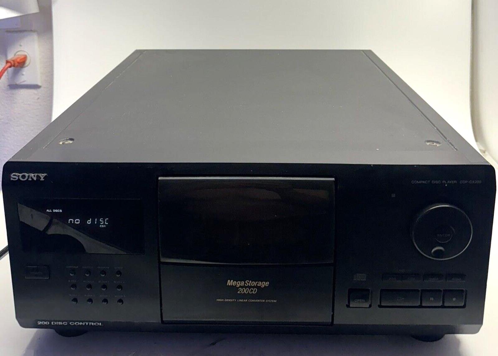 Vintage Sony CDP-CX200 Megastorage 200 CD Compact Disc Player Carousel Works - Etsy