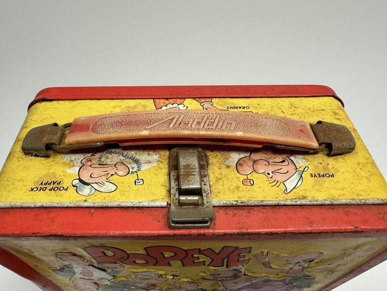 Vintage 1980 POPEYE Metal LUNCH BOX Made in U.S.A - Etsy