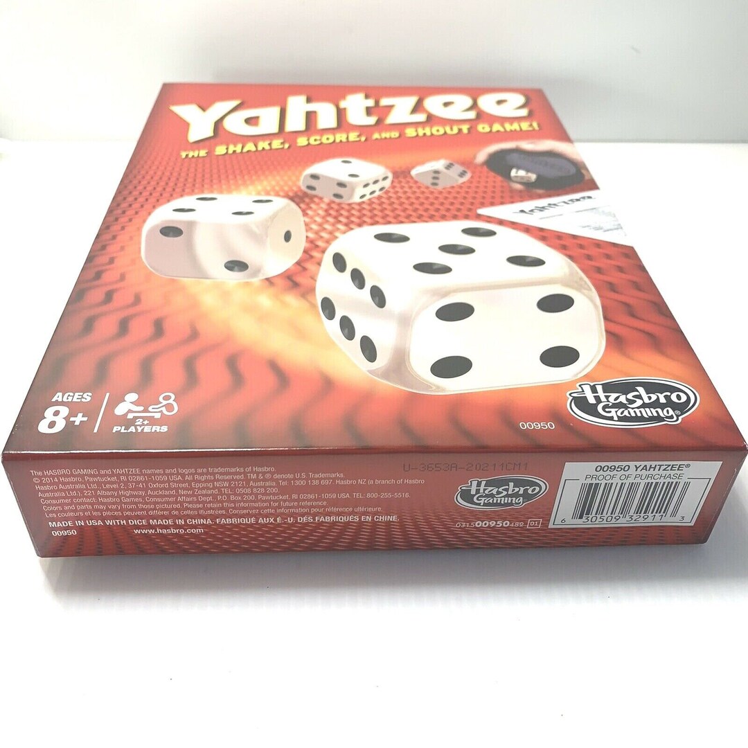 BRAND NEW Yahtzee Classic Hasbro Dice Board Game - Etsy