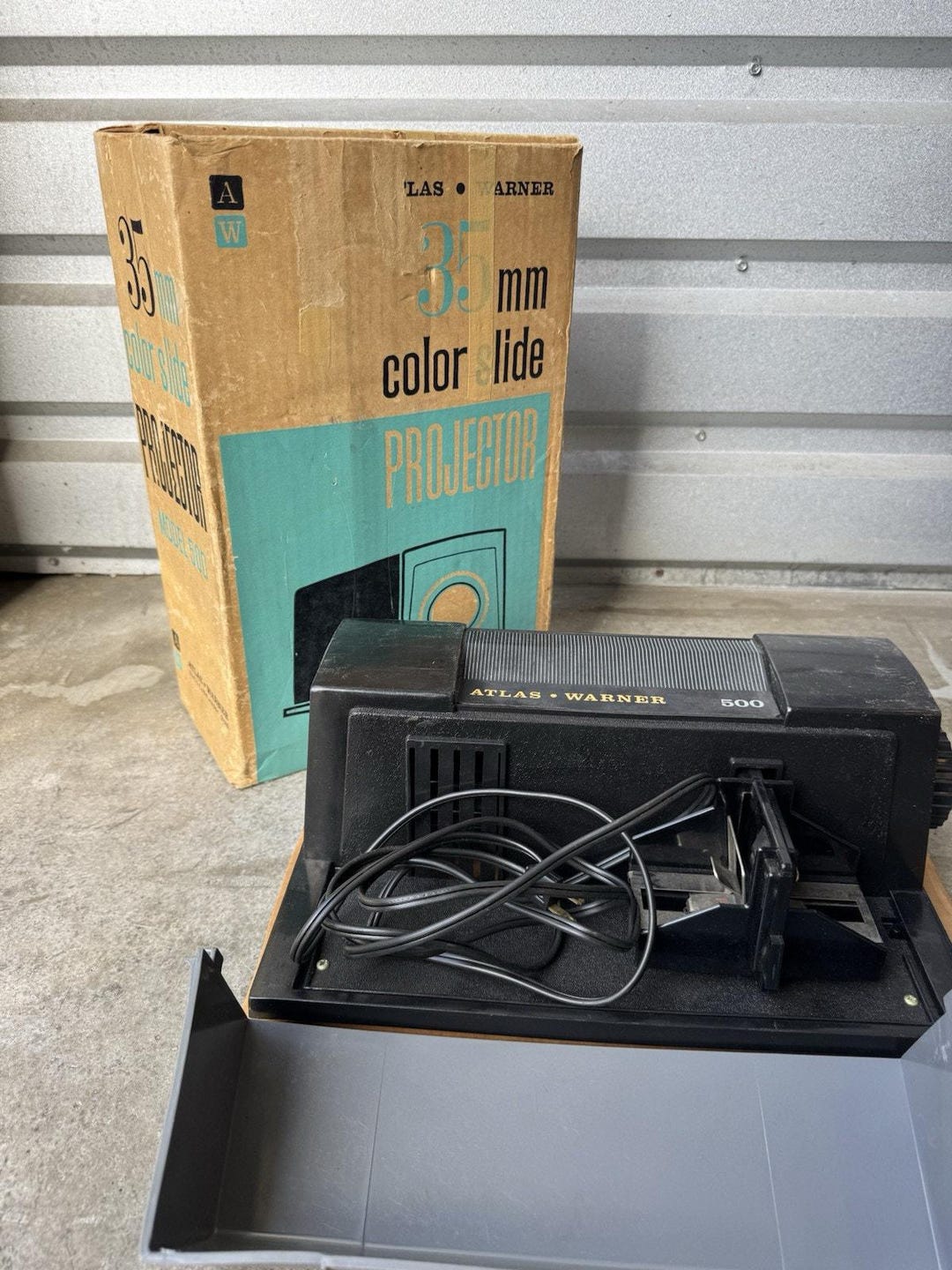 Vintage NOS Atlas Warner Model 500 35MM Color Slide Projector - Etsy