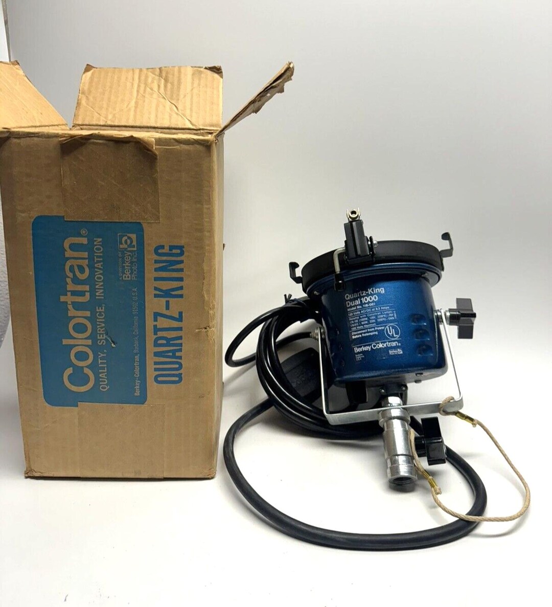 VINTAGE NOS Colortran Quartz King Dual 1000 Light Photo Video Studio ...