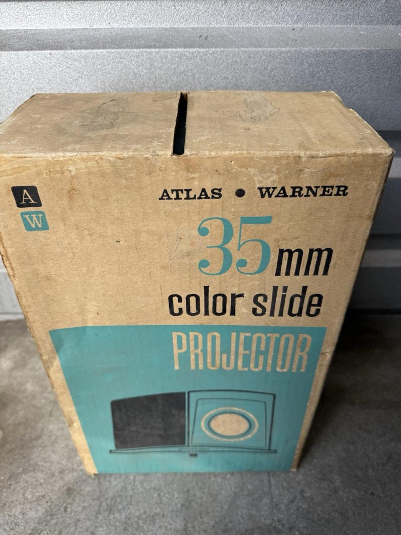 Vintage NOS Atlas Warner Model 500 35MM Color Slide Projector - Etsy