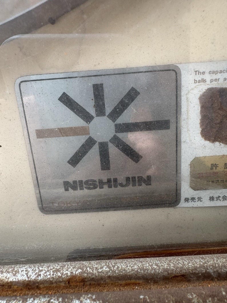 Vintage Nishijin Pachinko Machine Ball Plinko Arcade Untested Japanese ...