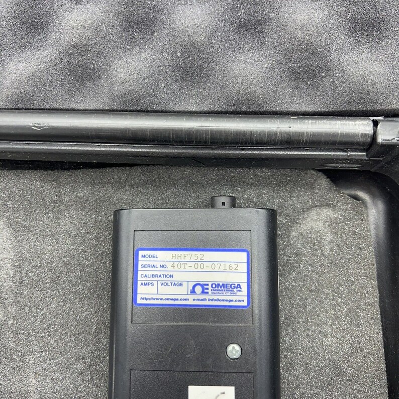 VINTAGE Omega Engineering HHF752 Digital Thermometer Anemometer Meter U ...