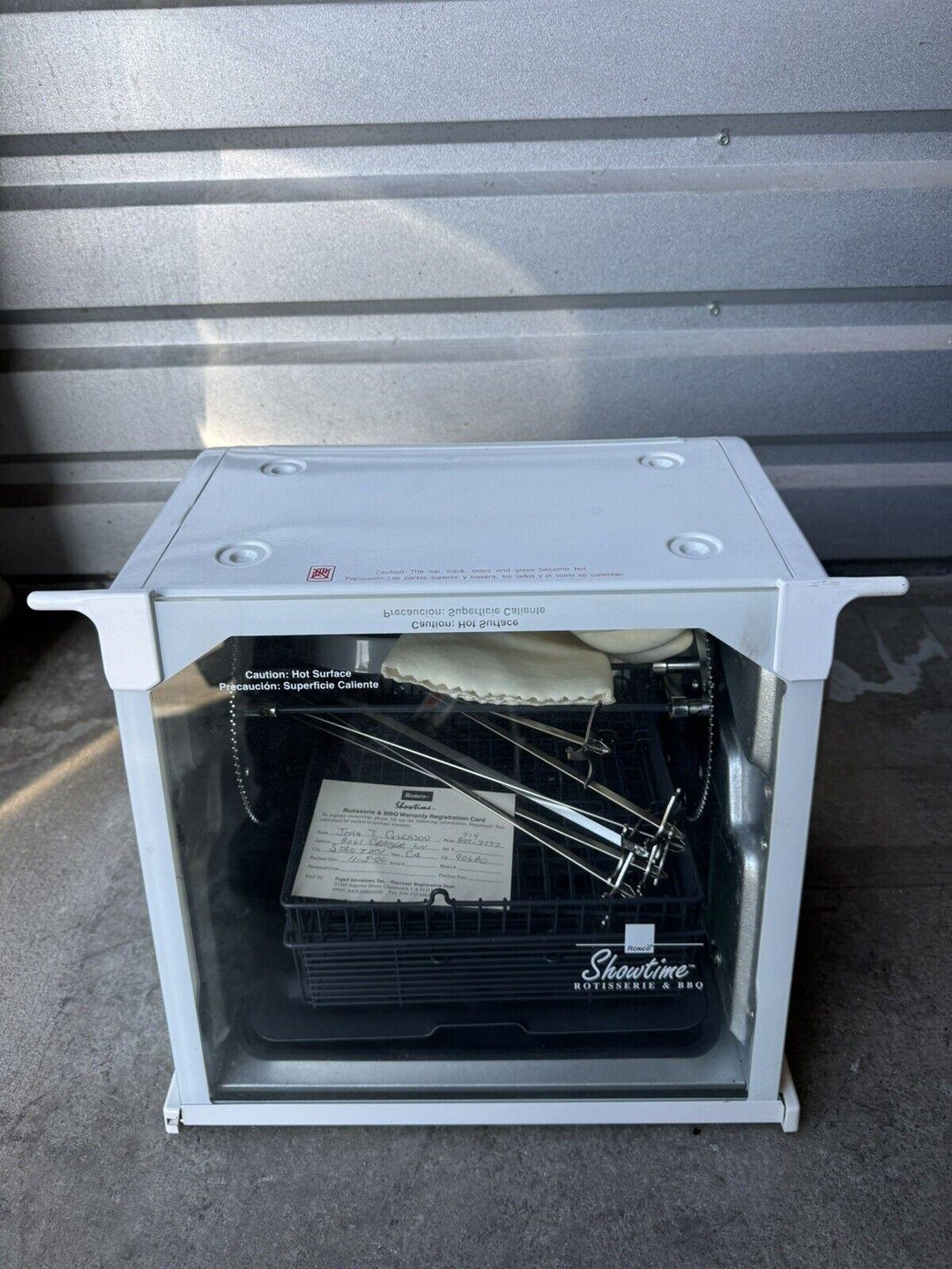 VINTAGE NOS New Ronco Showtime 4000 Full Size Rotisserie BBQ ...