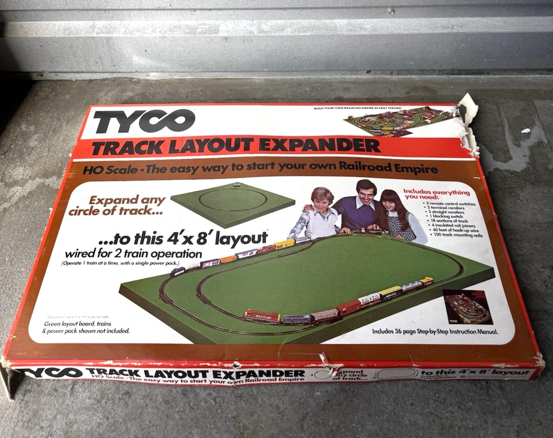 VINTAGE NOS Tyco Track Layout Expander HO Scale 4’ X 8’ Layout #7902 - Etsy