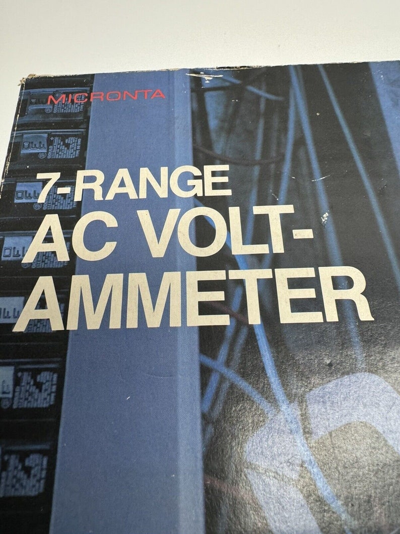 Vintage Micronta NOS AC V-A Clamp METER 22-161 W/ Inductive Pick up ...