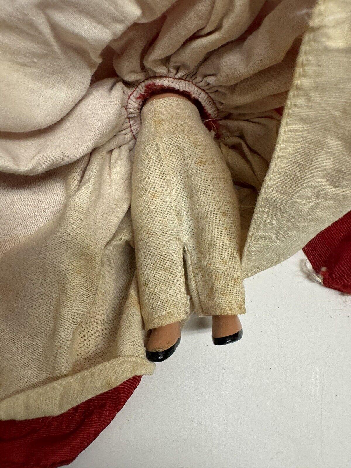 Vintage Nancy Ann Storybook Doll Red Dress W/white Hat 6" - Etsy