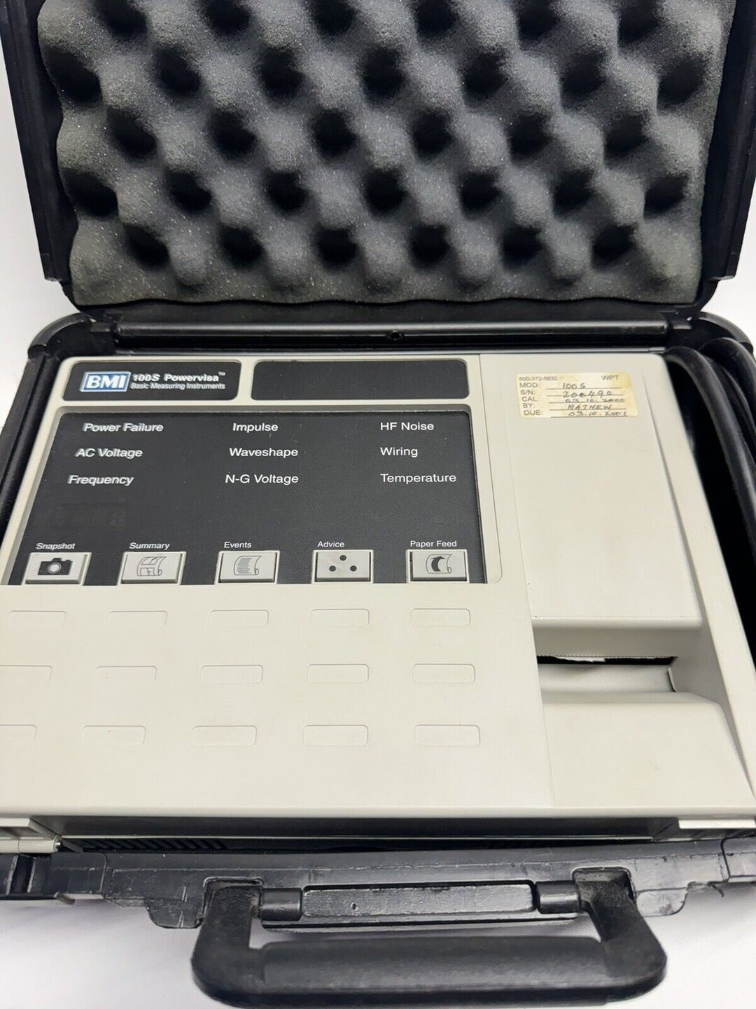 VINTAGE BMI Dranetz 100G Powervisa Power Quality ANALYZER - Etsy