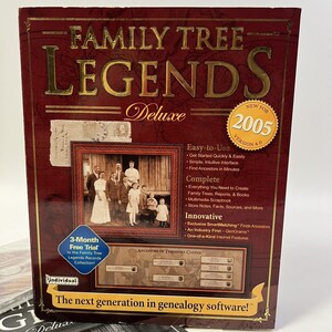 VINTAGE SEALED CONDITION Family Tree Legends Deluxe 4.0 (old Version ...