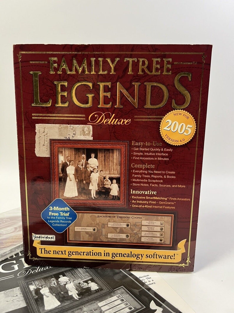 VINTAGE SEALED CONDITION Family Tree Legends Deluxe 4.0 (old Version ...