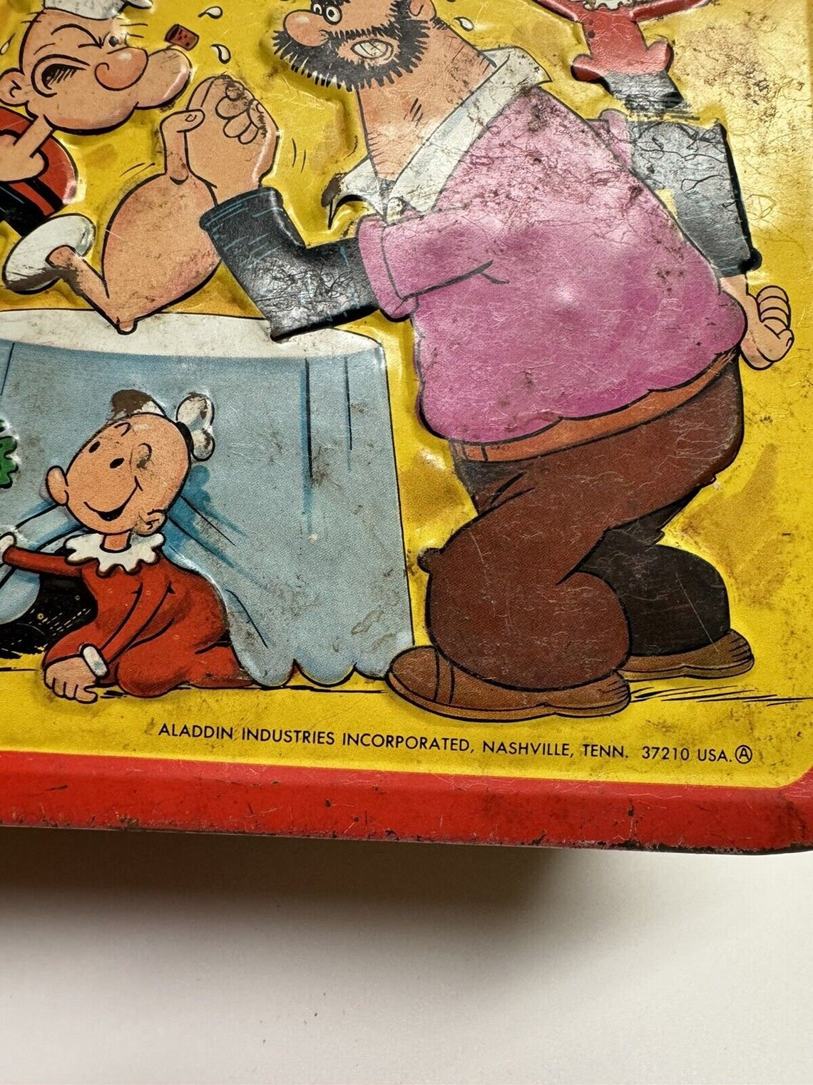 Vintage 1980 POPEYE Metal LUNCH BOX Made in U.S.A - Etsy