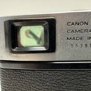 VINTAGE Canon Canonet 35mm Silver Point & Shoot Film Camera Made in ...