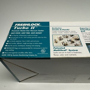 Vintage SEALED Deni Freshlock Turbo II 1830s Premium Food Saving Vacuum ...