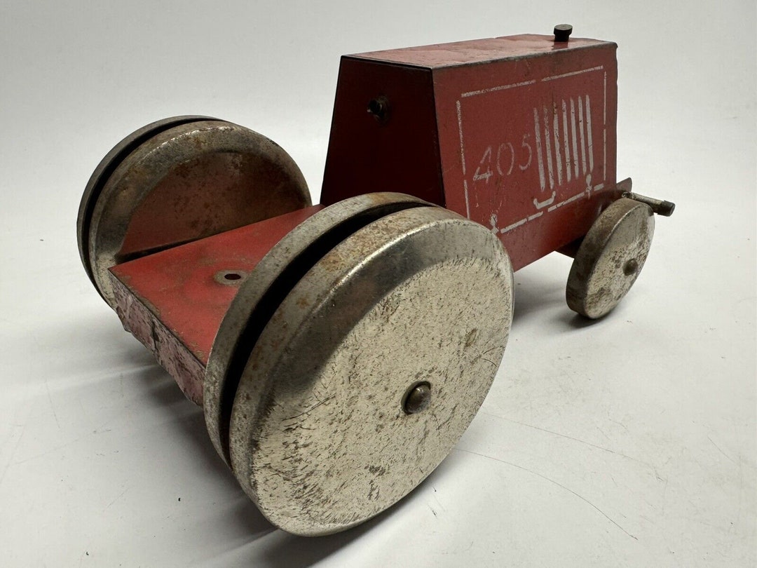 Vintage 1930 Gong Bell Toys - Bell Town Tractor #405 Tin Toy - Etsy