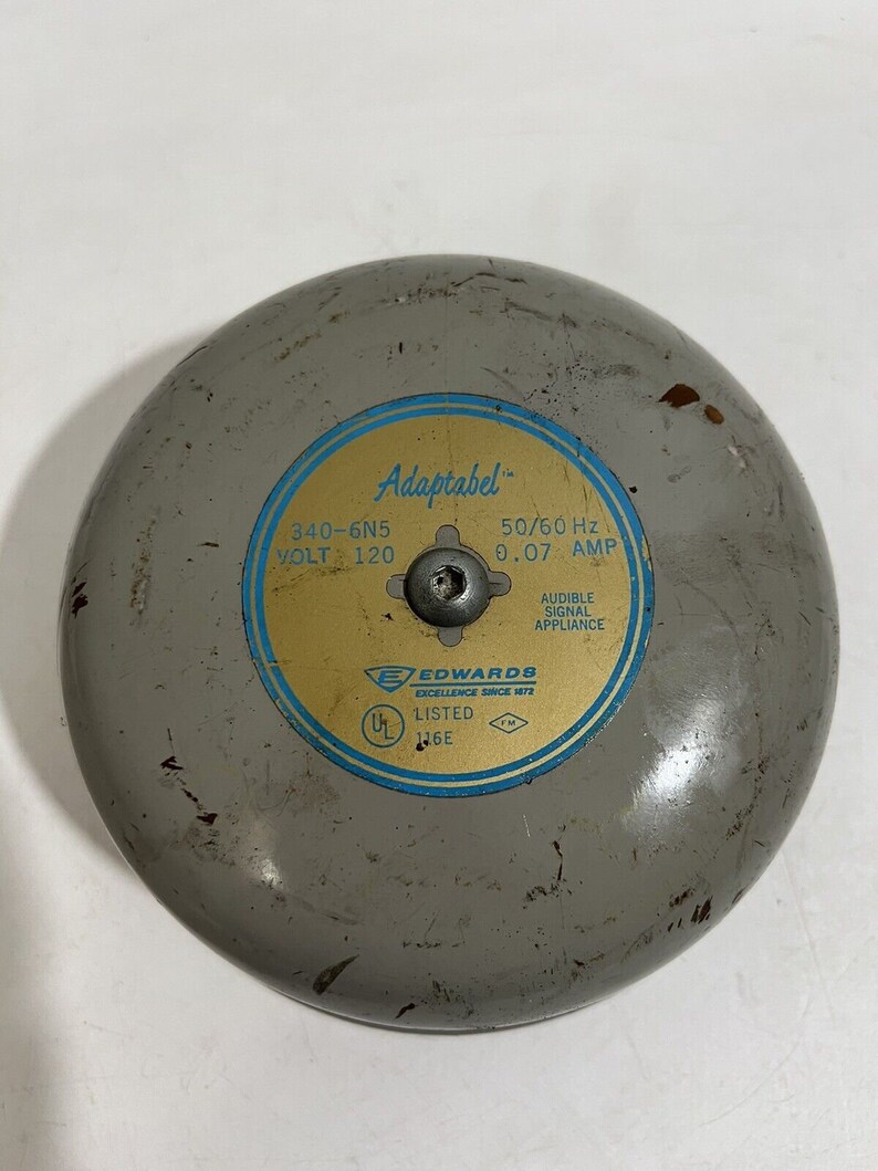 Edwards Adaptabel 340-6N5 Underdome Audible Appliance Signal Bell 120V ...