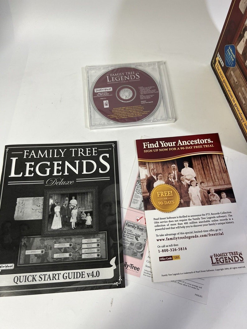 VINTAGE SEALED CONDITION Family Tree Legends Deluxe 4.0 (old Version ...