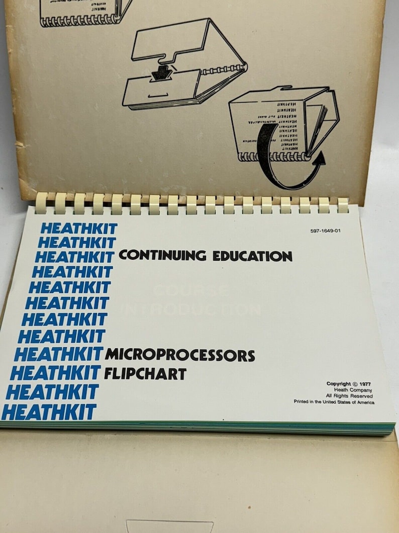 VINTAGE "rare" Heathkit Continuing Education Microprocessors Fllipchart 1977 - Etsy